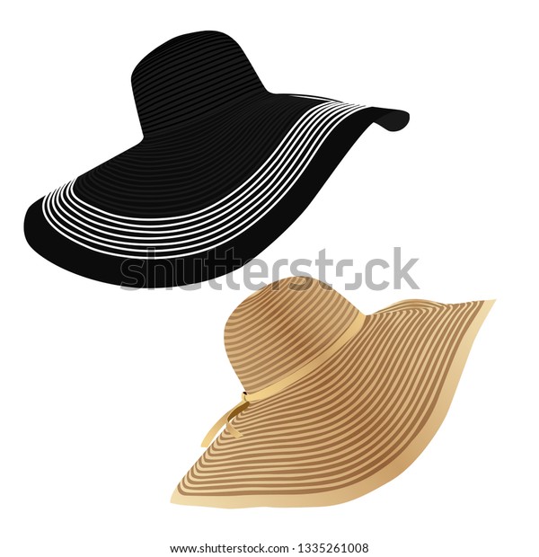 Womens Summer Hat Vector Illustration Isolated Stock Vector (Royalty ...