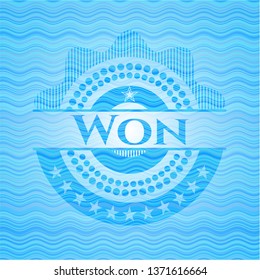 Won Water Concept Badge Stock Vector (Royalty Free) 1371616664 ...