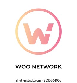 Woo Network Cryptocurrency Token Icon Woo Stock Vector (Royalty Free ...