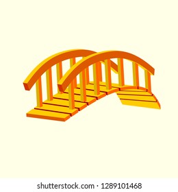 Wood Bridge Icon Vector Stock Vector (Royalty Free) 1289101468 ...