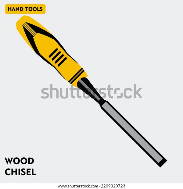 Wood Chisel Woodwork Chisel Vector Illustration Stock Vector (Royalty ...