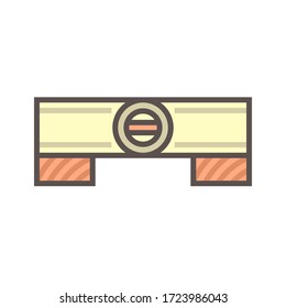 Wood Floor Structure Level Check Icon Stock Vector (Royalty Free ...