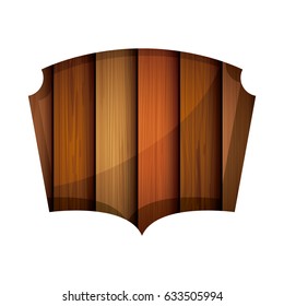 Wood Frame Icon Material Texture Decoration Stock Vector (Royalty Free ...