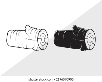 Wood Log Svg Printable Vector Illustration Stock Vector (Royalty Free ...
