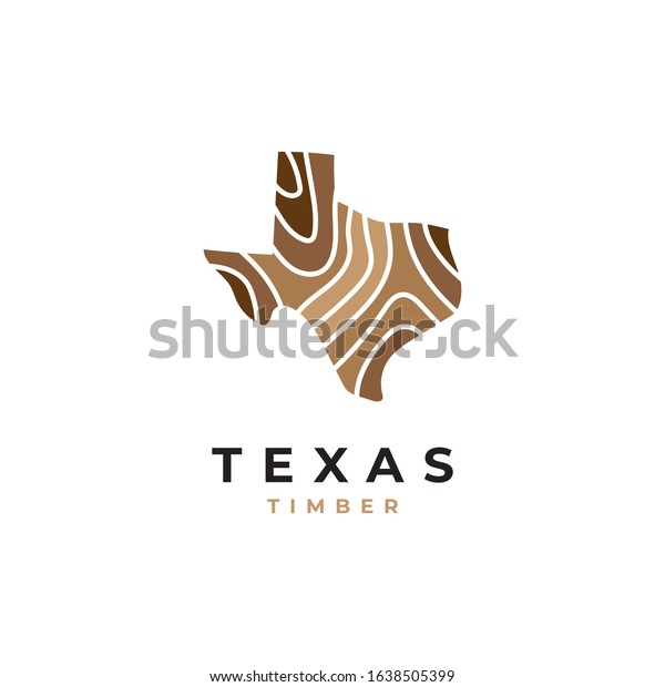 Wood Logo Map Symbol Graphic Design Stock Vector (Royalty Free ...