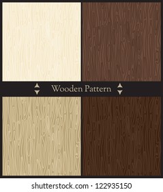 Wood Pattern Set Stock Vector (Royalty Free) 122935150 | Shutterstock
