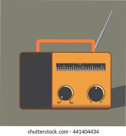 Wood Radio Vector Stock Vector (Royalty Free) 441404434 | Shutterstock
