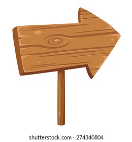 Wood Sign Direction Shape Stock Vector (Royalty Free) 274340804 ...