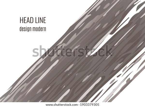 Wood Texture Effect Organic Shape Stripes Stock Vector (Royalty Free ...