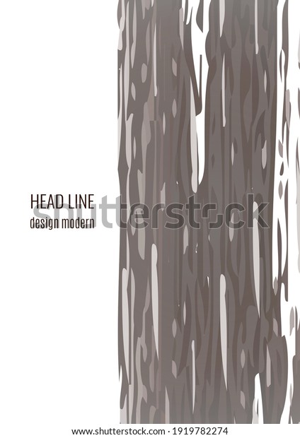 Vektor Stok Wood Texture Effect Organic Shape Stripes (Tanpa Royalti ...