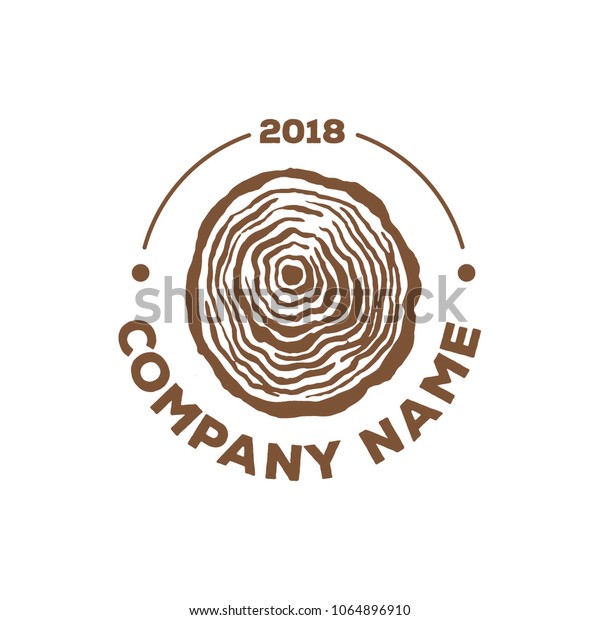Wood Timber Texture Symbol Logo Illustration: เวกเตอร์สต็อก (ปลอดค่า ...