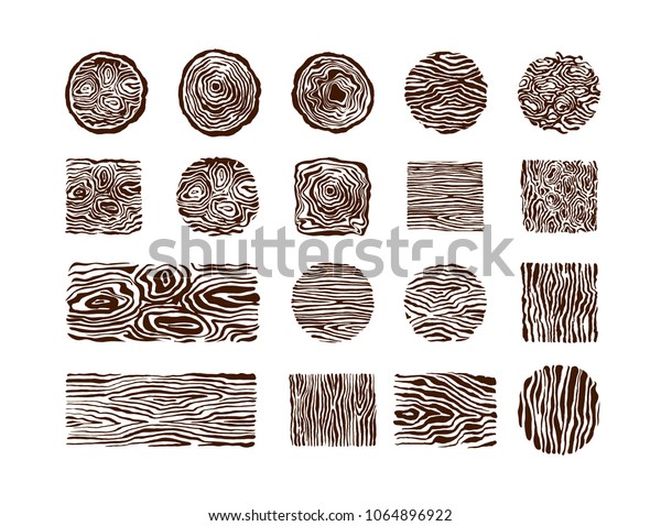 Wood Timber Texture Symbol Logo Illustration Stock Vector (Royalty Free ...