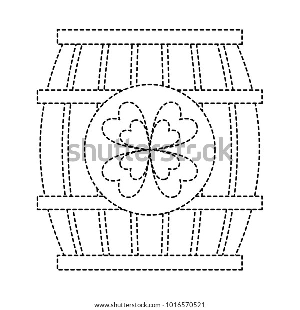 Wooden Barrel Clover Concept Stock Vector (Royalty Free) 1016570521 ...