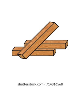 Wooden Beam Vector Illustration Stock Vector (Royalty Free) 714816568 ...