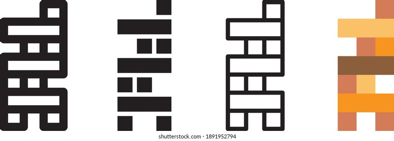 71 Jenga blocks vector Images, Stock Photos & Vectors | Shutterstock