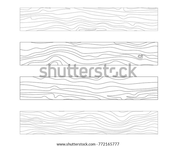 Wooden Board Texture Vector Illustration Isolated Stock Vector (Royalty ...