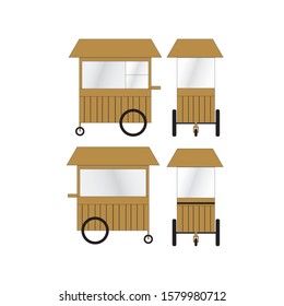 Wooden Carts Simple Vector Design Stock Vector (Royalty Free ...