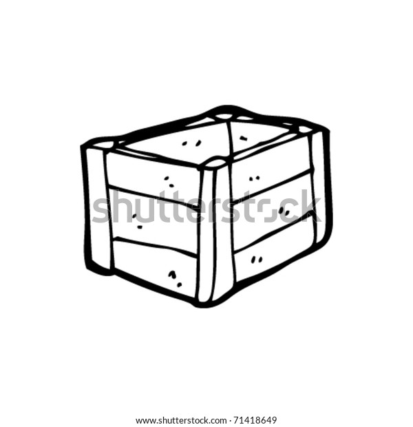 Wooden Crate Cartoon Stock Vector (Royalty Free) 71418649 | Shutterstock