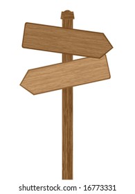 Wooden Direction Sig Stock Vector (Royalty Free) 16773331 | Shutterstock
