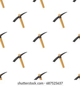 Wooden Pickaxe Iron Tip Tool That Stock Vector (Royalty Free) 687525637 ...