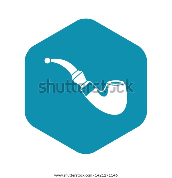 Wooden Pipe Icon Simple Style On Stock Vector (Royalty Free) 1421271146 ...