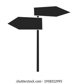 Wooden Post Vector Black Icon Vector Stock Vector (Royalty Free ...