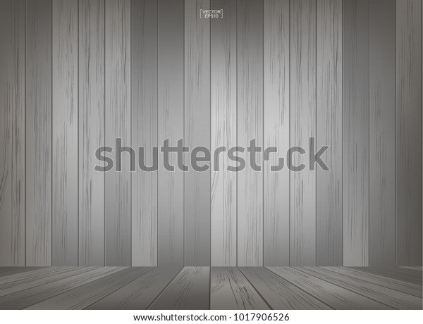 Wooden Room Space Background Perspective Wooden Stock Vector (Royalty ...