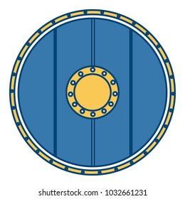 Wooden Round Shield Stock Vector (Royalty Free) 1032661231 | Shutterstock