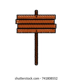Wooden Sign Post Blank Brown Symbol Stock Vector (Royalty Free ...