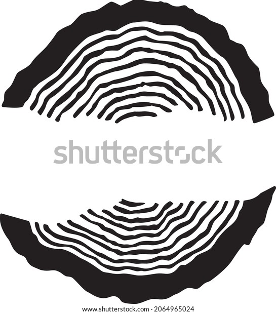 Wooden Split Log Cut Clipart Logo Stock Vector (Royalty Free ...