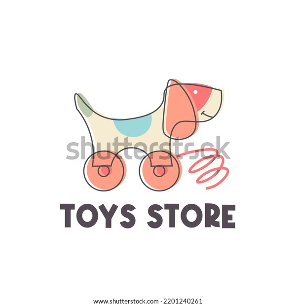 Wooden Toy Store Art Vector Illustration Stock Vector (Royalty Free ...