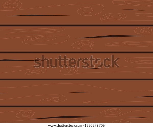 Wooden Wall Background Cartoon Vector Style Stock Vector (Royalty Free ...