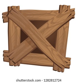 Wooden Window Blocked Stock Vector (Royalty Free) 1282812724 | Shutterstock