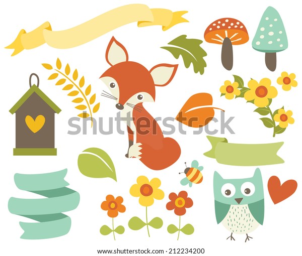 Woodland Whimsy Stock Vector (Royalty Free) 212234200