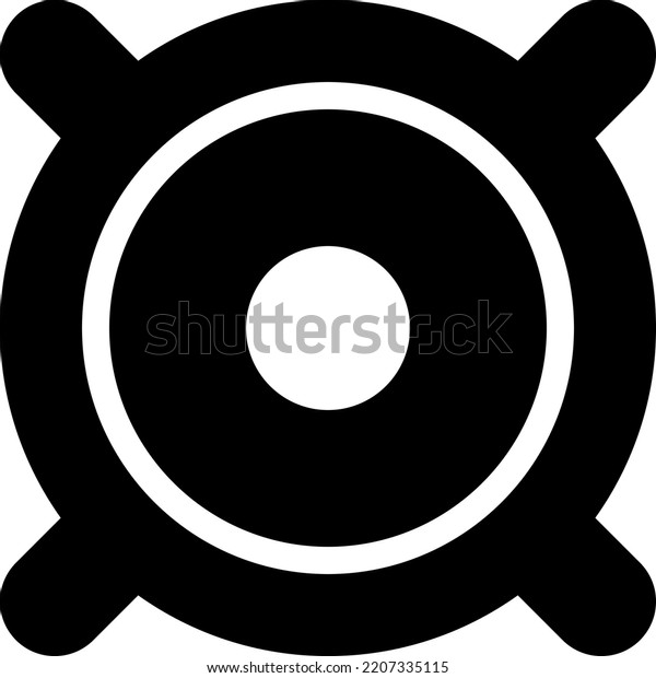 Woofer Vector Illustration On Transparent Background Stock Vector ...