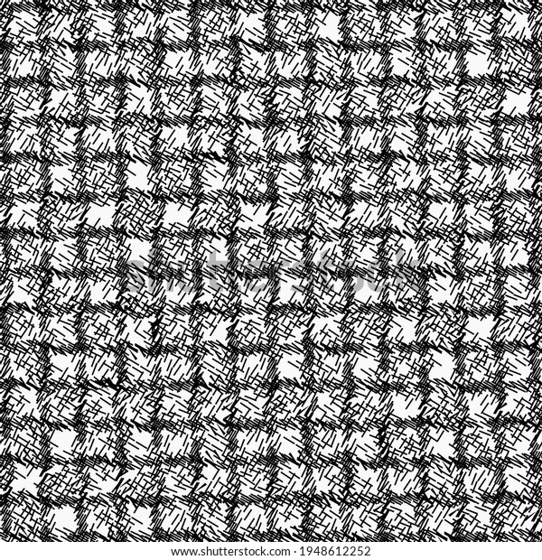 Wool Scarf Pattern Square Patches Monochrome Stock Vector (Royalty Free ...