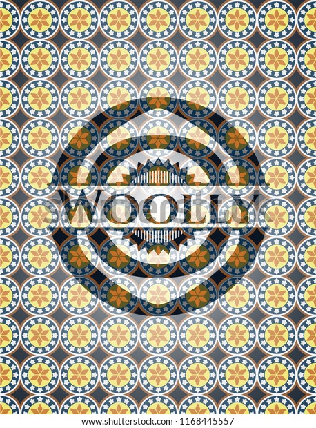 Woolly Arabic Emblem Arabesque Decoration Stock Vector (Royalty Free ...