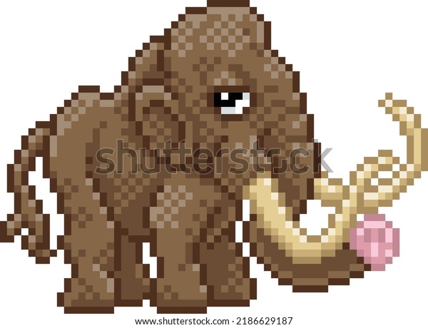 Woolly Mammoth 8 Bit Pixel Art: เวกเตอร์สต็อก (ปลอดค่าลิขสิทธิ์) 2186629187 | Shutterstock