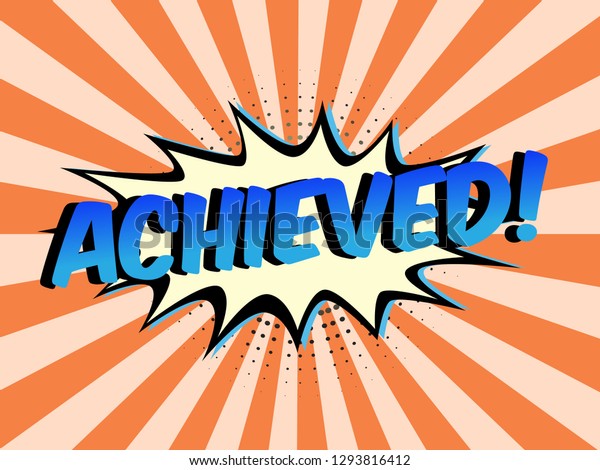 Word Achieve On Speech Bubbles Sunshine Stock Vector (Royalty Free ...