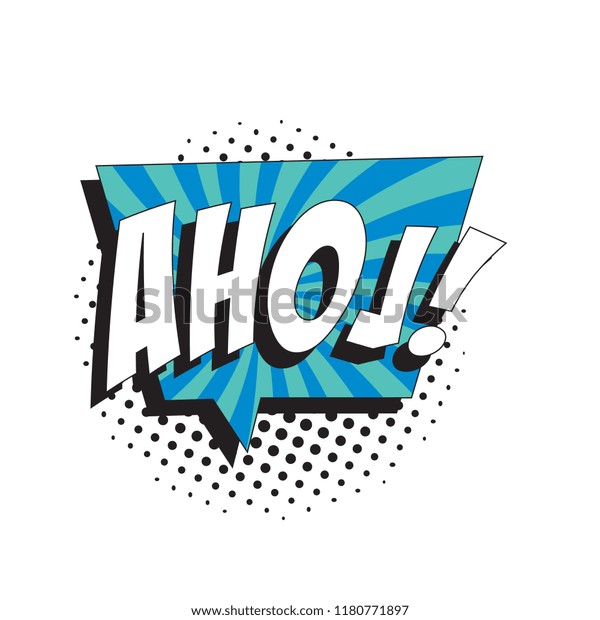 Word Ahoj Hello On Czech Retro Stock Vector (Royalty Free) 1180771897 ...