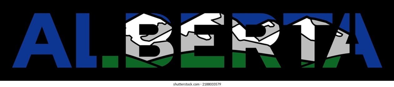 Word Alberta Canada Flag Stock Vector (Royalty Free) 2188033579 ...