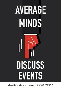 Word Average Minds Discuss Events Stock Vector (Royalty Free) 229079311 ...