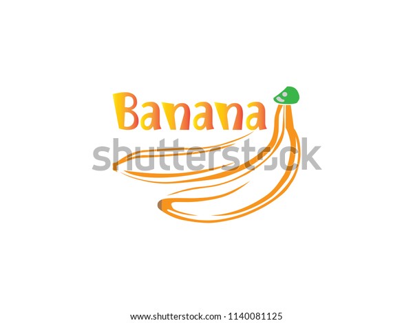 Word Banana Logo Vector Stock Vector (Royalty Free) 1140081125 ...