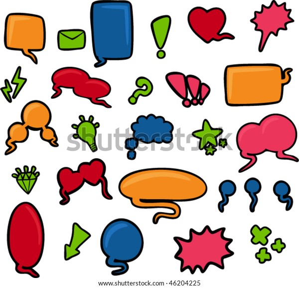 Word Bubbles Cartoon Concept Stock Vector (Royalty Free) 46204225 ...