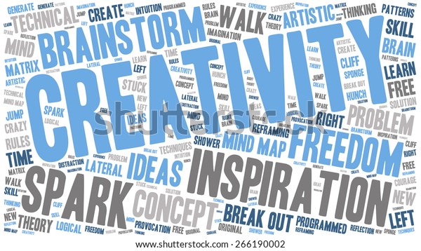 Word Cloud Creativity Inspiration Word Cloud Stock Vector (Royalty Free ...