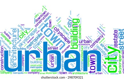 Word Cloud Form Abstract Cityscape Stock Vector (Royalty Free ...
