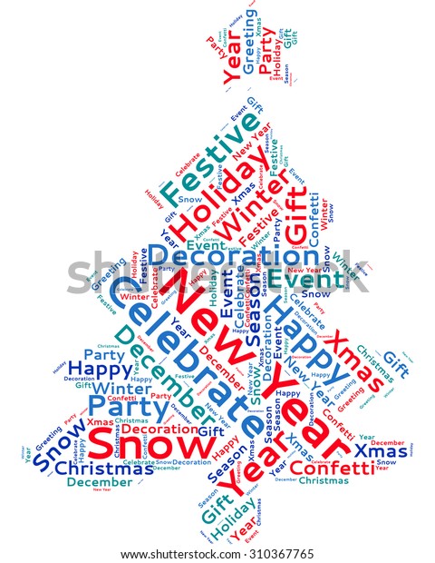 Word Cloud Form Abstract Fir Star Stock Vector (Royalty Free) 310367765 ...