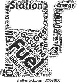 Word Cloud Form Abstract Gas Station Stock Vector (Royalty Free ...
