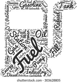 Word Cloud Form Abstract Gas Station Stock Vector (Royalty Free ...