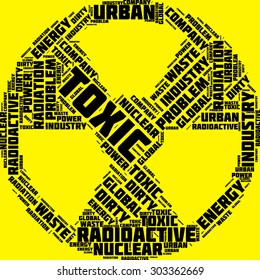 Word Cloud Form Sign Radioactive On Stock Vector (Royalty Free ...